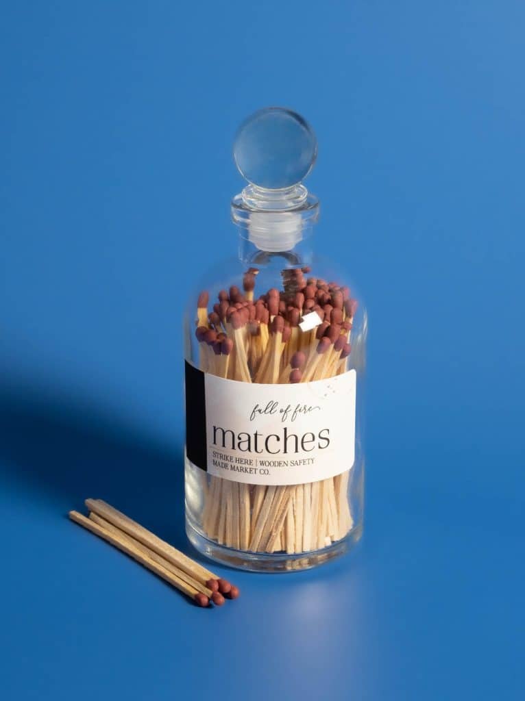 Full of Fire Maroon Matches - Made Market Co.