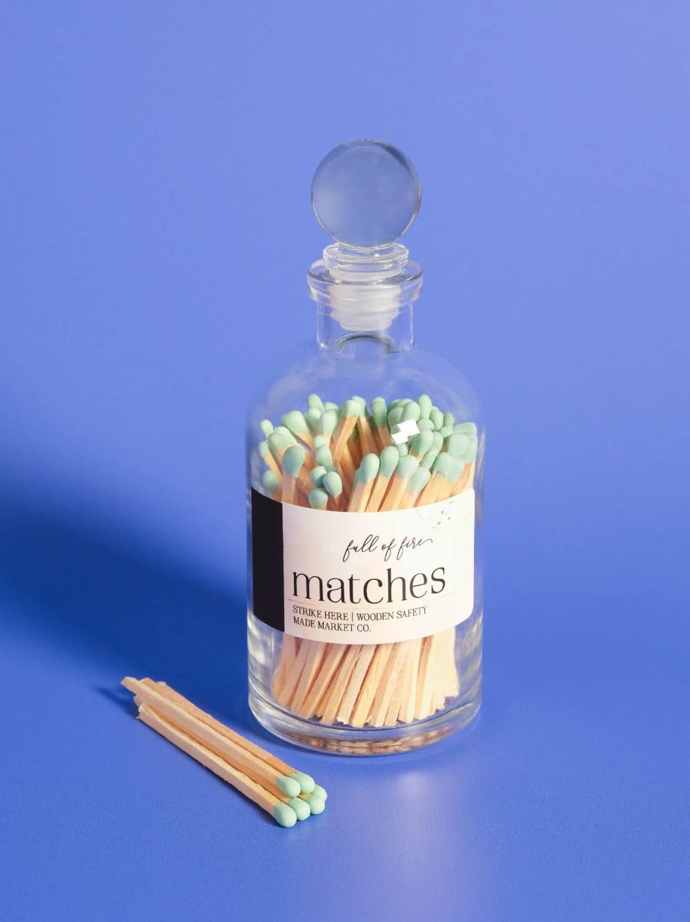 Full of Fire Powder Blue Matches - Made Market Co.