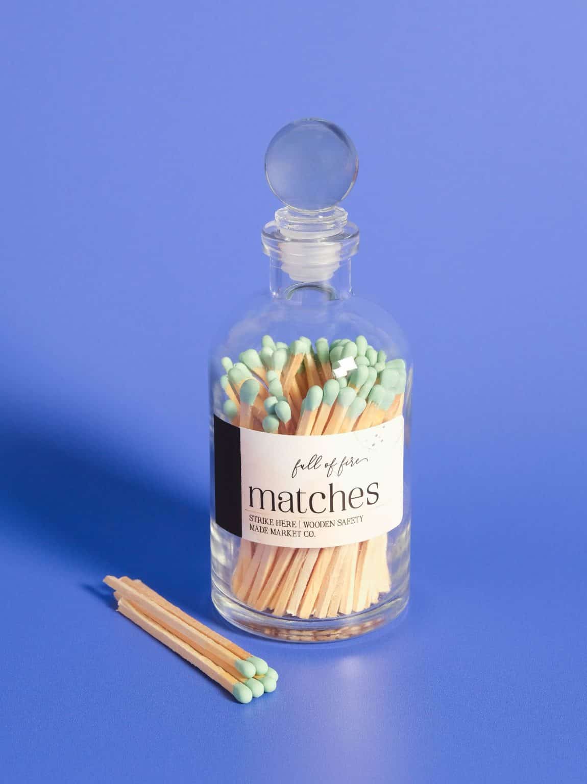 Full of Fire Powder Blue Matches - Made Market Co.