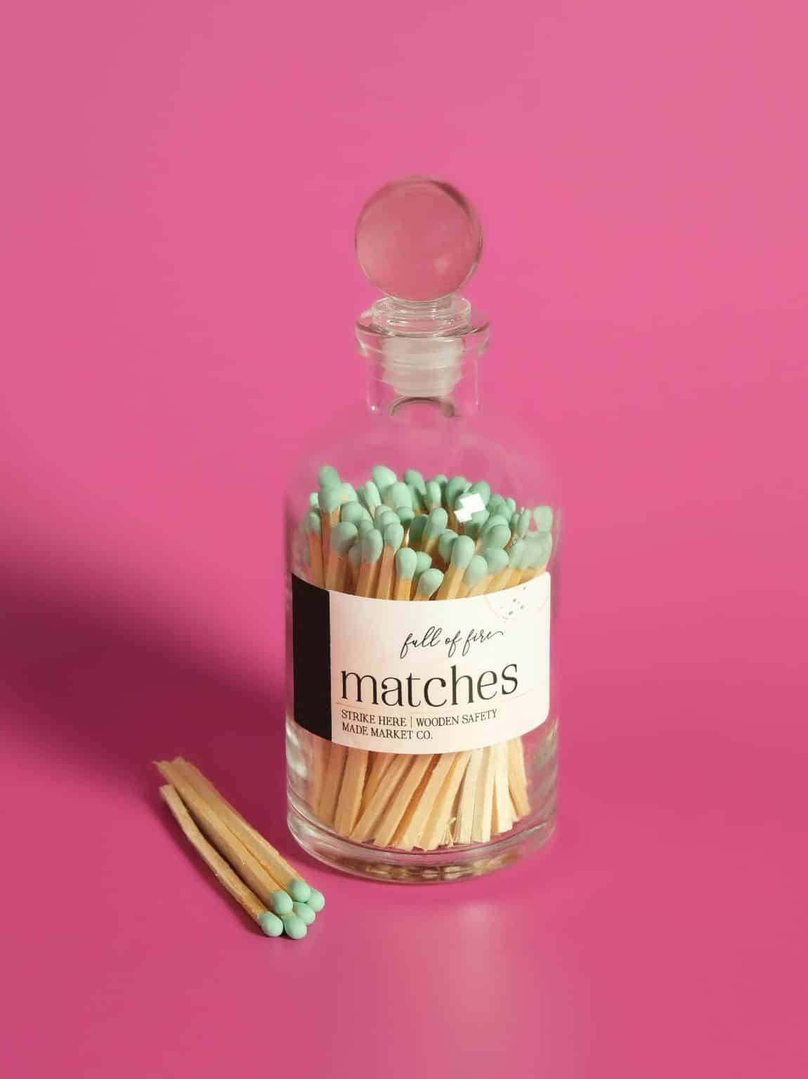 Full of Fire Powder Blue Matches - Made Market Co.