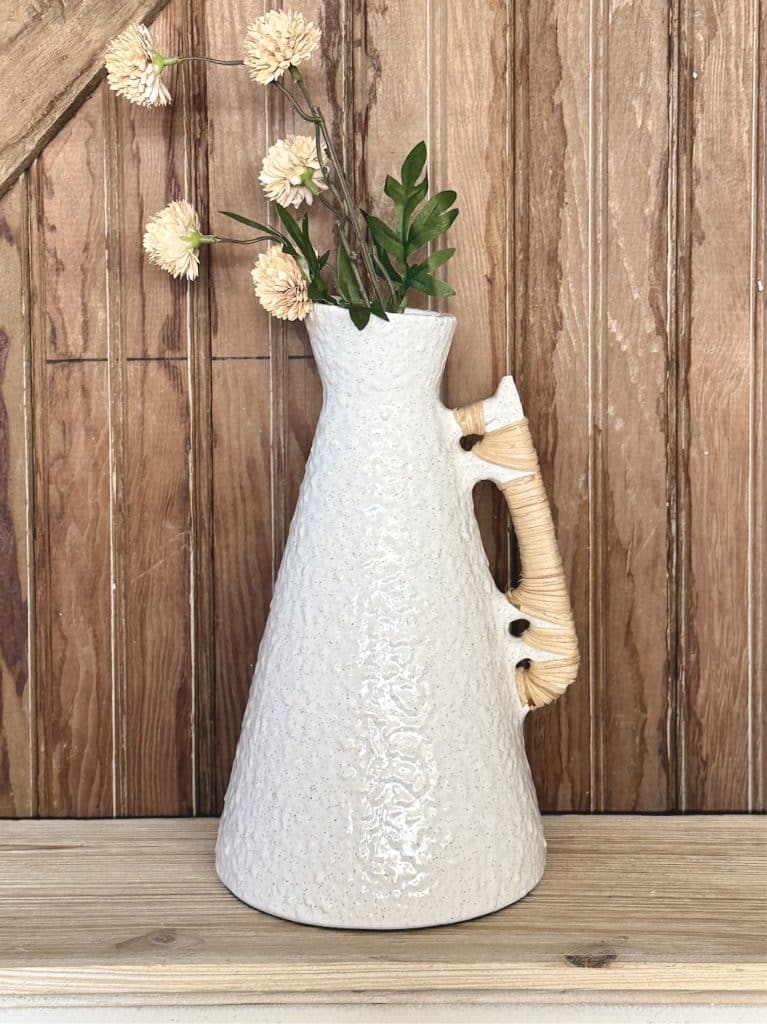 Rattan Wrapped Handle Vase Medium - Made Market Co.
